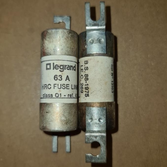 Jual [ R.A.B ] Fuse Legrand Hrc Fuse Link 63A 500Vac Q1 Cartouches ...