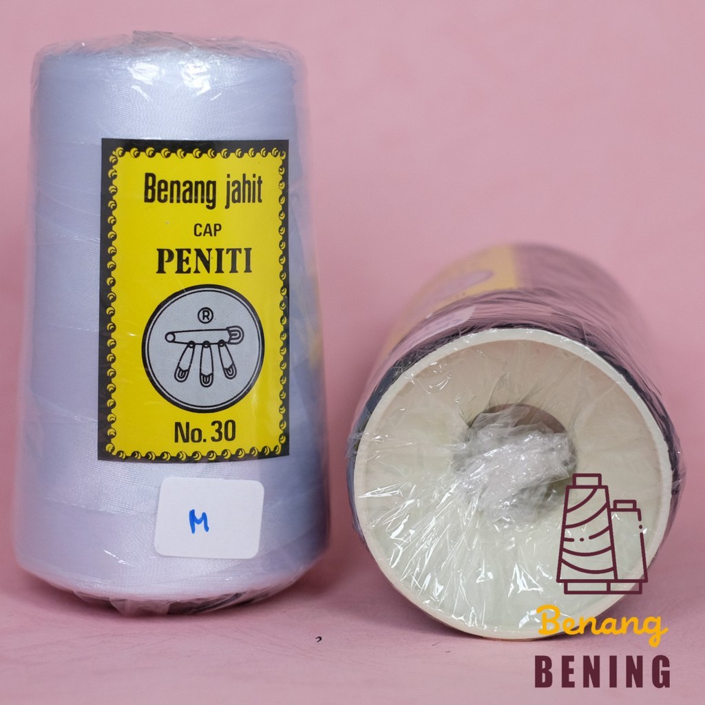 Jual BENANG NYLON KING SPOOL NO.30 CAP PENITI - WARNA M (PUTIH ...