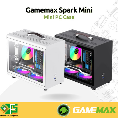 Jual Jual Gamemax Spark Mini White & Black Casing Pc Mini Cpu Pc Case Gaming | Shopee Indonesia