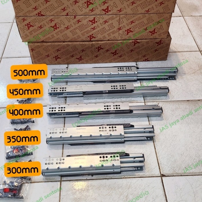 Jual Jual Rel Tandem Hafele Tipe Ums Mx Runner Full Extension | Shopee ...