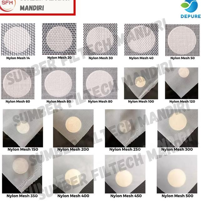 Jual Mesh Saringan Nylon #30, 40, 50, 60, 80 (Lebar: 1M, 1.27M, 1,6M ...