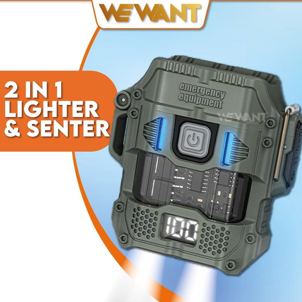 Jual Korek Api Senter Electric 2in1 USB Cas Mini Lighter Plasma 220 ...