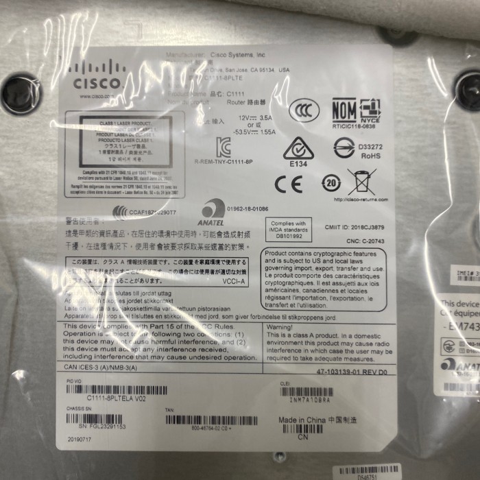 Jual CISCO C1111-8PLTELA ISR 1100 SERIES | Shopee Indonesia