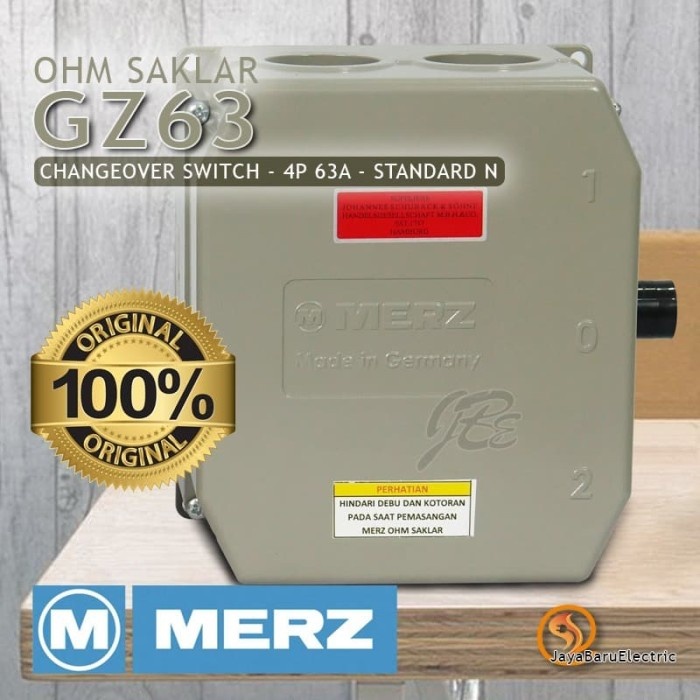 Jual COS / OHM SAKLAR / CAM SWITCH / CHANGEOVER SWITCH MERZ 4P 63A GZ63 ...