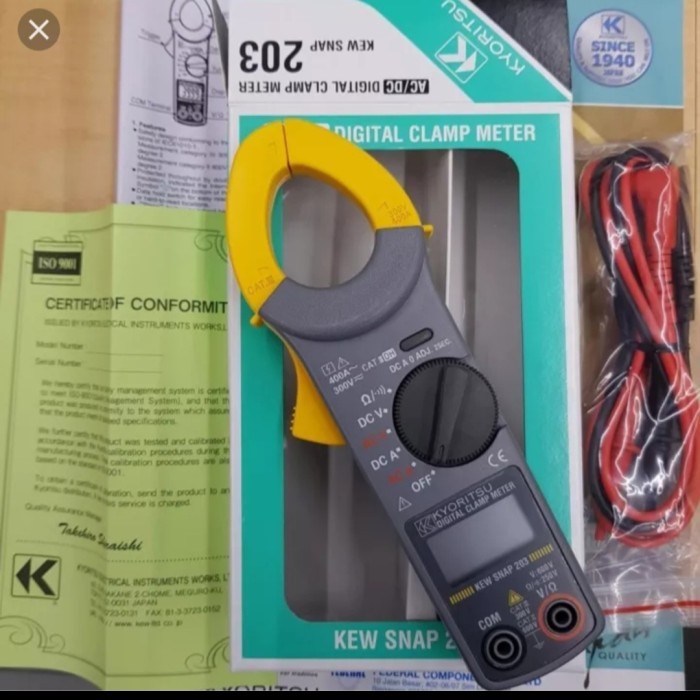 Jual Unik Kyoritsu Kew Tech Kt203 Ac Dc Digital Clamp Meter Tang Ampere ...