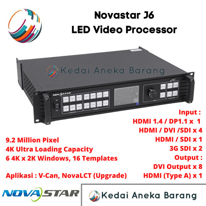 Jual Novastar J6 LED Video Processor Switcher Splicer Videotron Controller | Shopee Indonesia