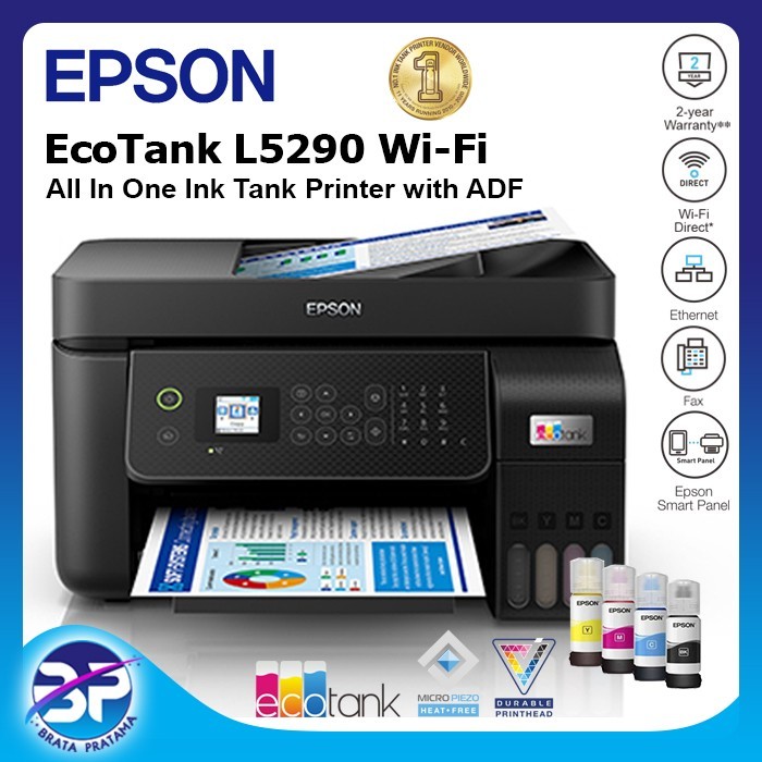 Jual Epson L5290 WiFi All In One Ink Tank Printer with ADF | Shopee ...