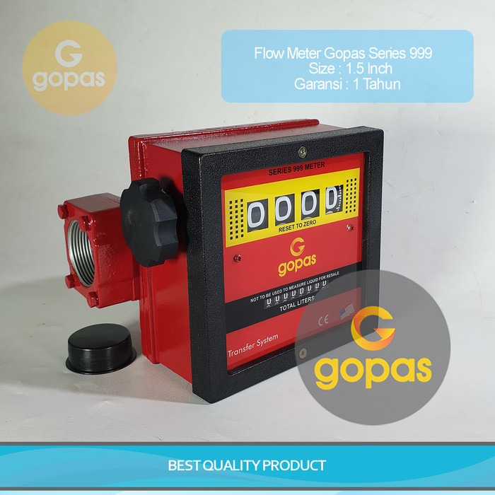 Jual Terbagus Flow Meter Gopas Series 999 Ukuran 1.5 Inch Untuk Flow Meter Solar | Shopee Indonesia