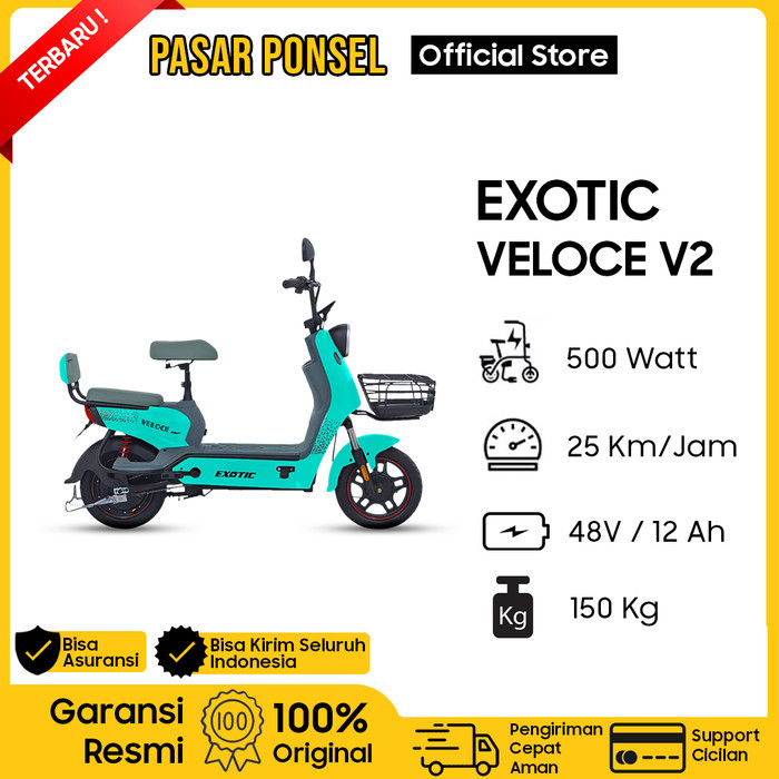 Jual EXOTIC VELOCE V2 500W SEPEDA LISTRIK GARANSI RESMI TERMURAH ...