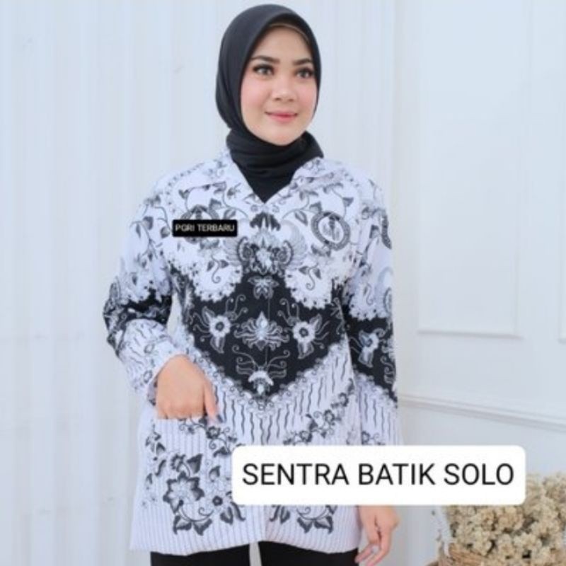 Jual Batik PNS BATIK PGRI TERBARU PRIA DAN WANITA BERLAPIS FURING ...