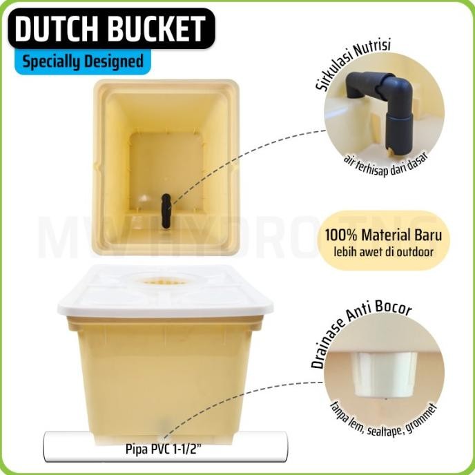Jual Super Spesial Original Dutch Bucket / Bato Bucket Hidroponik ...