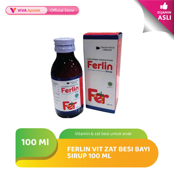 Jual Ferlin Sirup untuk Memenuhi Kebutuhan Vitamin & Zat Besi Anak (100 ...