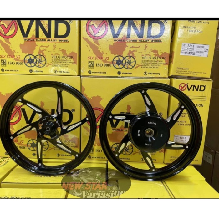 Jual velg racing VND Six star V 2 Vario 125/150 beat/Scoopy/Genio/Spacy UK 160x14/185x14 ...