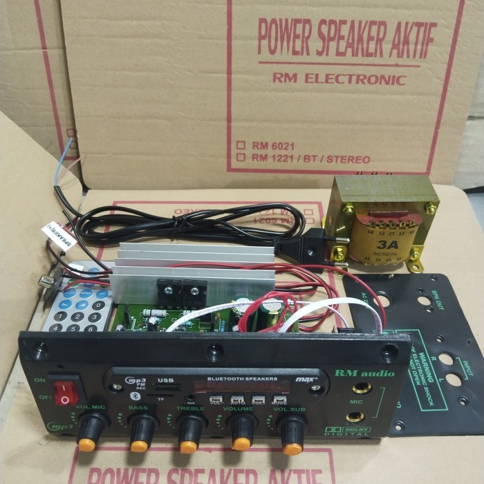 Jual Kit power mono spiker aktif bloototh + trafo 3 amper merk RM | Shopee Indonesia