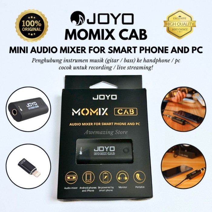 Jual JOYO MOMIX CAB MINI AUDIO MIXER GITAR BASS KE HP / PC LIVE ...