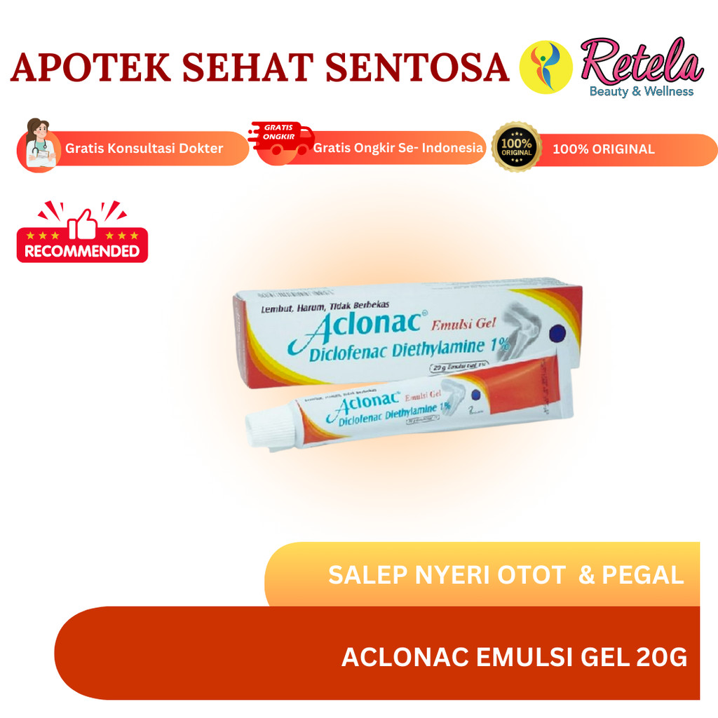 Jual ACLONAC EMULSI GEL 20G | Shopee Indonesia