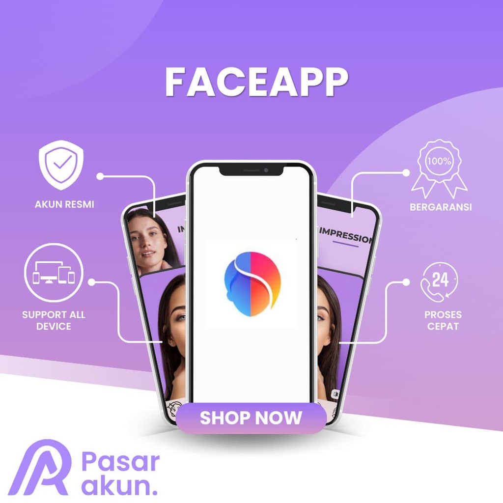 Jual FaceApp Pro Fullpack 1 Tahun Premium Bergaransi Resmi Appst0re [IOS & Android] | Shopee ...
