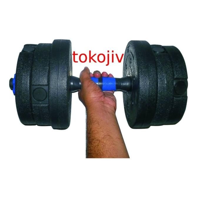 Jual pvc,set 10 kg dumble/dumbbell/dumbel,bkn barbell/barbel set 10kg | Shopee Indonesia