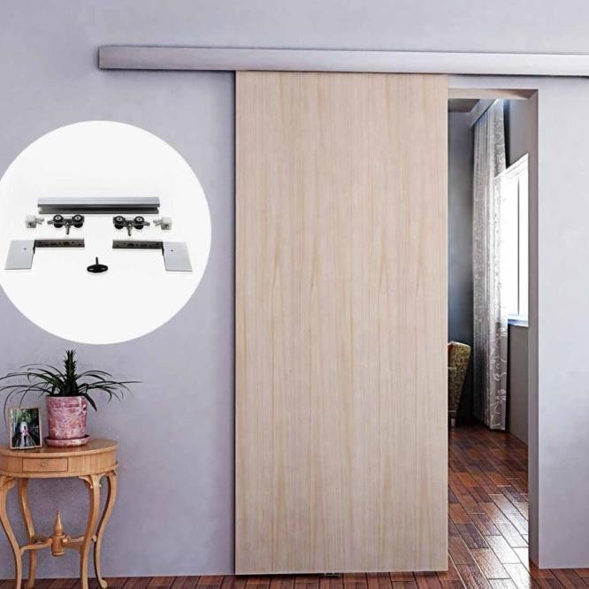 Jual Rel Pintu Sliding Seliding Rel Geser 180Cm 1 Set Bremen Lengkap ...