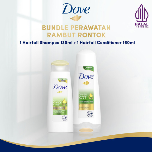 Jual Bundle Perawatan Rambut Rontok - Dove Anti Hair Fall Basic Regime ...