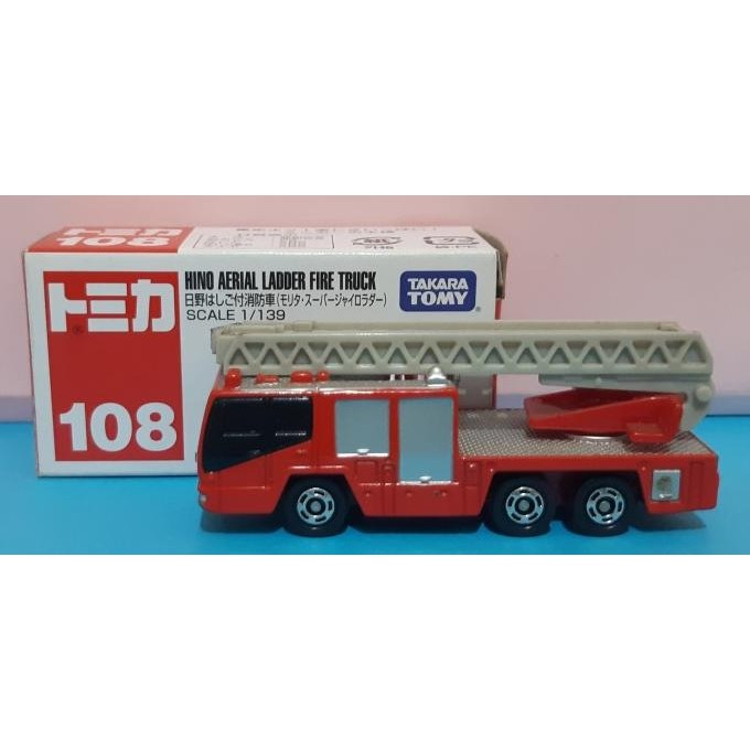 Jual Tomica Takara Tomy 108 Hino Aerial Ladder Fire Truck 01 | Shopee ...