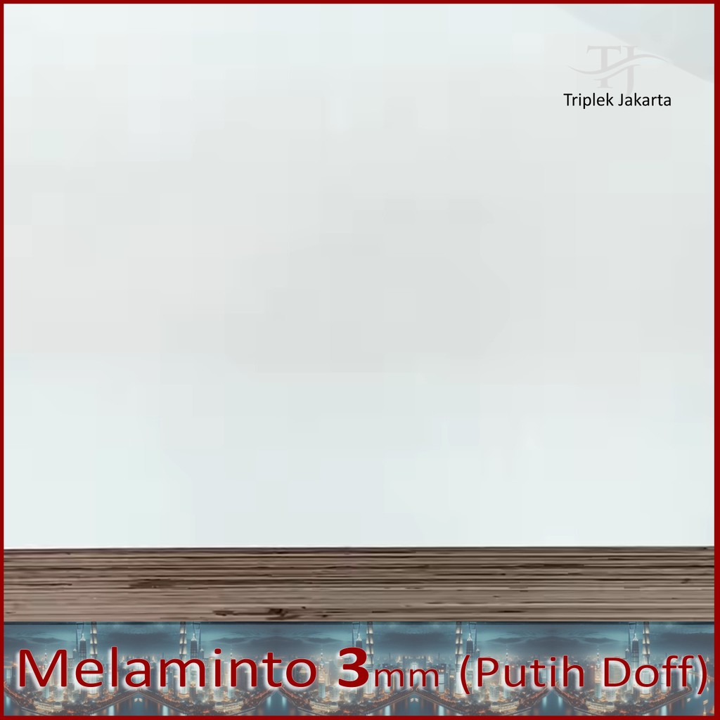Jual Triplek Melamin 3mm 20x60 cm | ISI 2 LEMBAR | Putih Doff 1 Muka ...