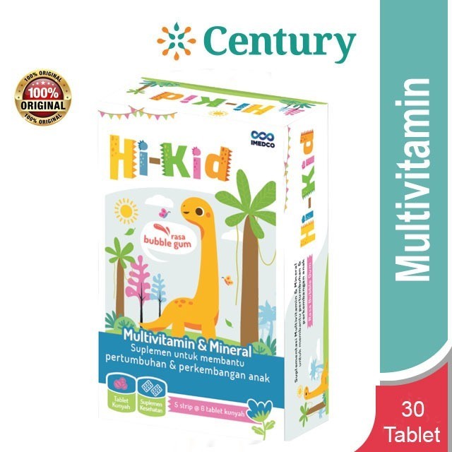 Jual Hi-kid Bubble Gum 30 Tablet / Multivitamin Anak | Shopee Indonesia