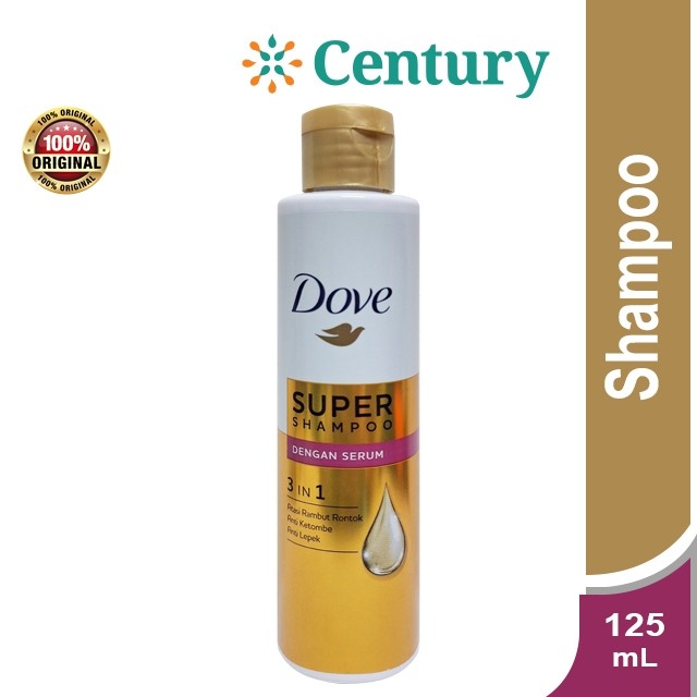 Jual DOVE SUPER SHAMPOO 3IN1 125 ML | Shopee Indonesia