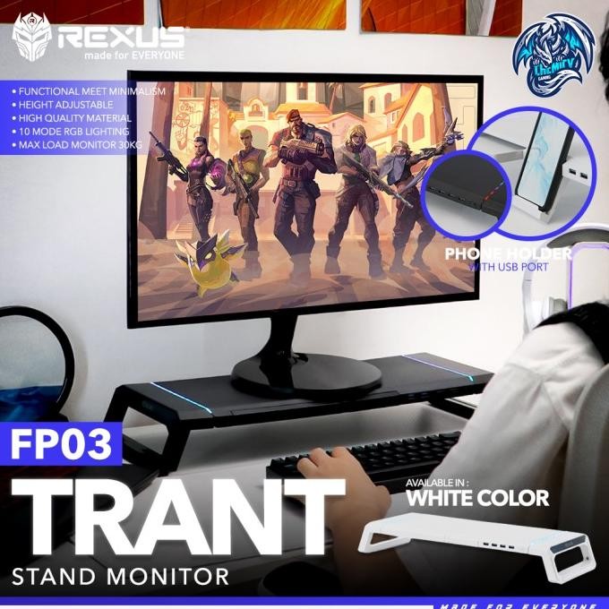 Jual Rexus Trant FP03 / FP-03 Monitor Stand / Monitor Table / Meja ...