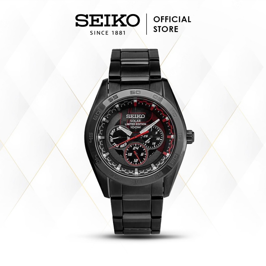 Jual Jam Tangan Pria Seiko Solar Classic SNE207 SNE207P1 Black ...