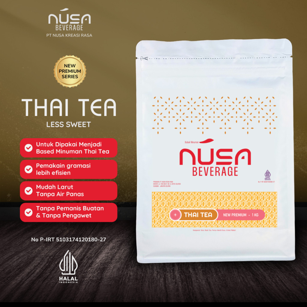 Jual NUSA BEVERAGE Thai Tea Premix Powder 1Kg Untuk Bisnis Drink Station & Cafe & Resto | Shopee ...
