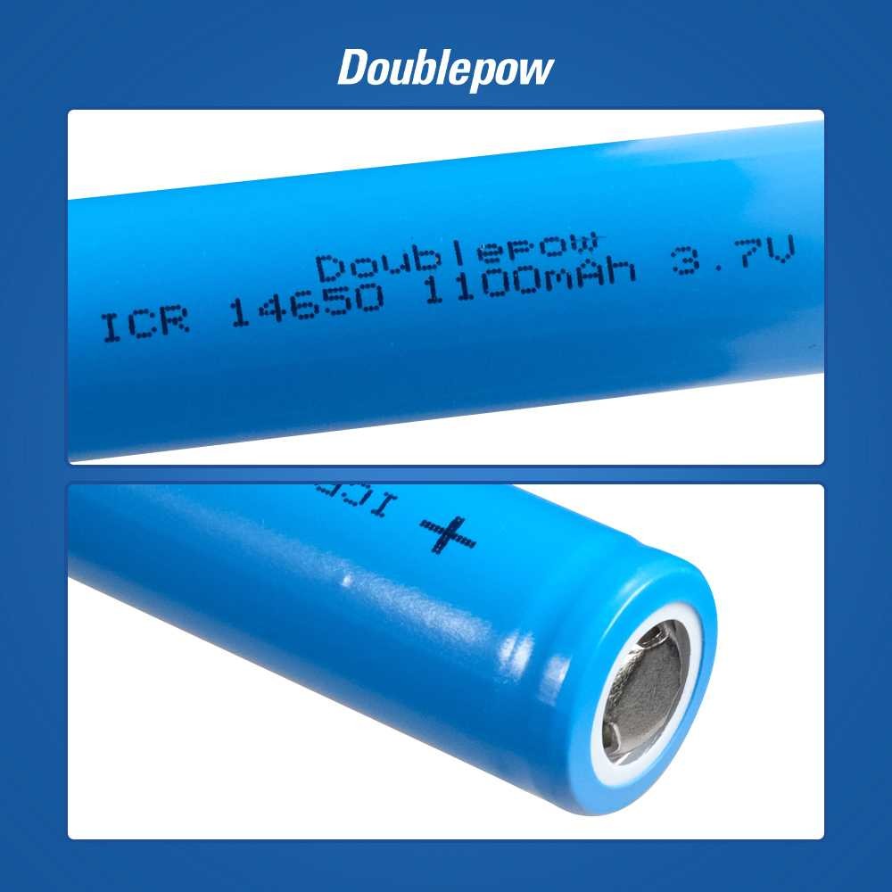 Jual Doublepow Baterai Rechargeable 14650 Li-Ion 3.7V 1100mAh 1 PCS ...