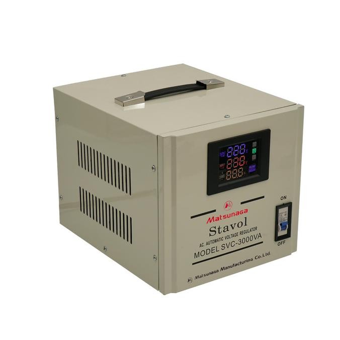 Jual STAVOLT SVC DIGITAL 3000W MATSUNAGA STAVOL STABILIZER LISTRIK ...