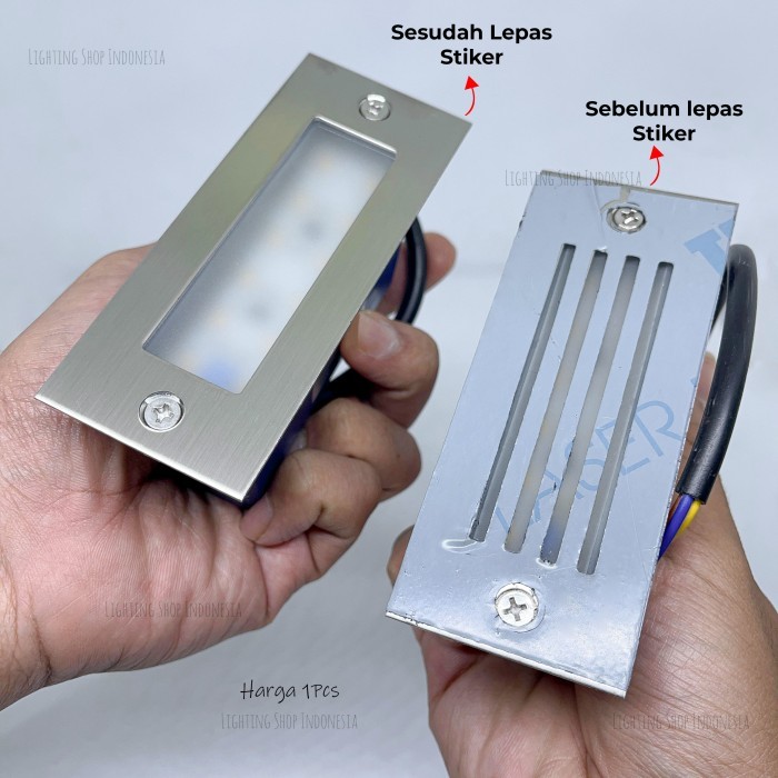 Jual Lampu tangga tanam led stainless waterproof stairs step light ...