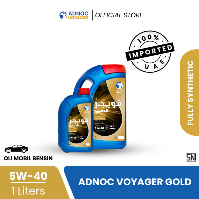 Jual Oli Mobil Adnoc Voyager Gold 5W40 - 1 Liter Barangbaru | Shopee ...