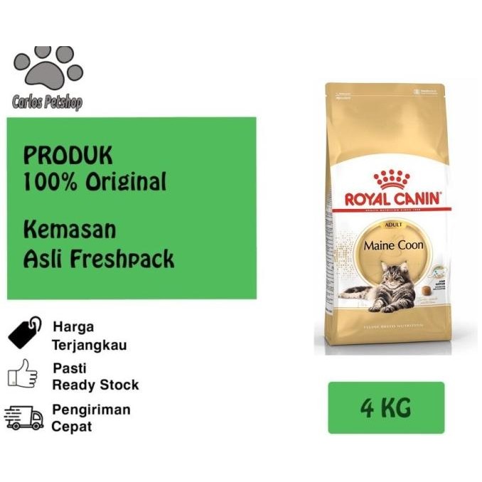 Jual Royal Canin Maine Coon Adult 4Kg - Promo Price Harga Diskon !! | Shopee Indonesia