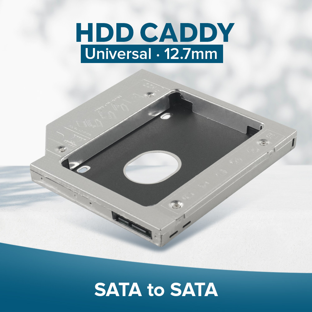 Jual Universal 2.5 Inch HDD Caddy 12.7mm SATA to SATA - TSR122 | Shopee ...
