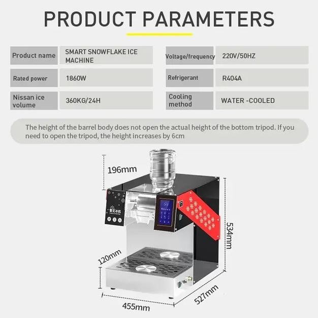Jual Mesin Bingsu Snow Ice Maker, Bingsoo Machine Ljx120 (Automatic ...