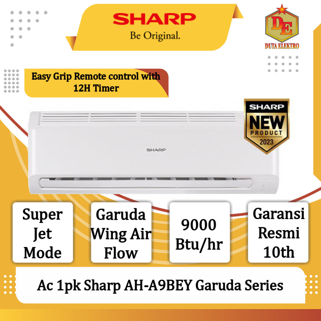 Jual AC 1pk Sharp AHA 9 BEY Garuda Series | Shopee Indonesia