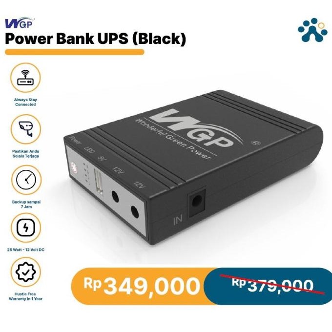 Jual TERBARU - WGP Mini UPS Travel Adaptor Untuk Backup CCTV Modem ...