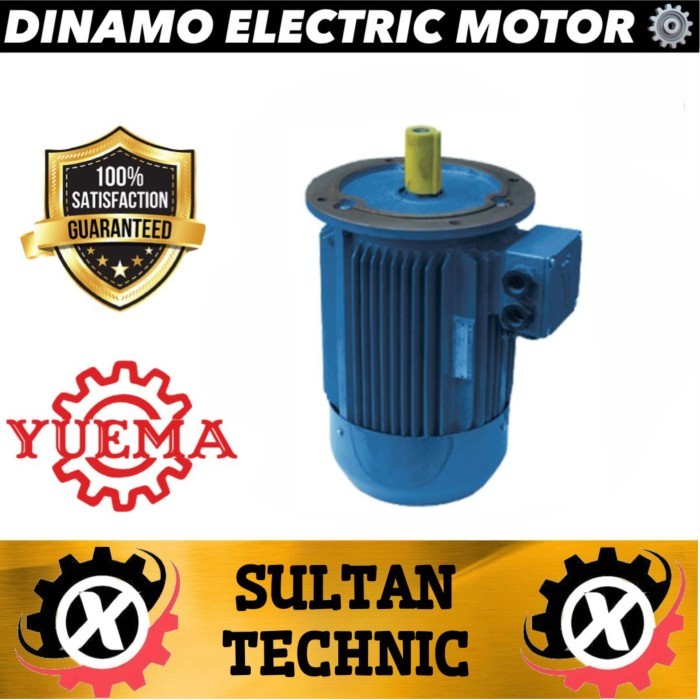 Jual DINAMO ELECTRIC MOTOR YUEMA YU 4P 2,2KW 3HP 3PHASE 380V B5 | Shopee Indonesia