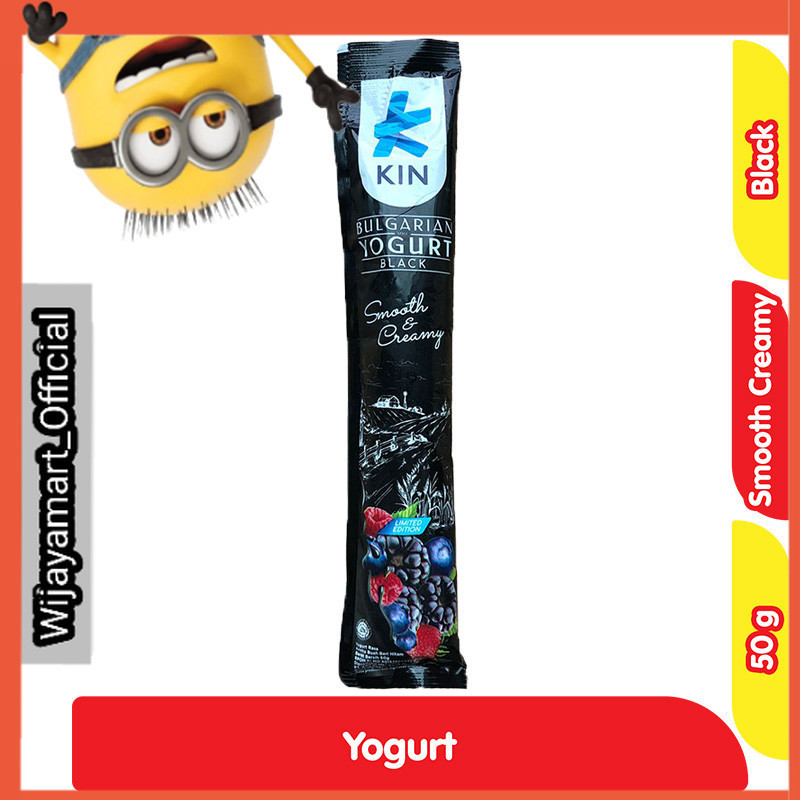 Jual Kin Bulgarian Yogurt Black Smooth & Creamy 50 g | Shopee Indonesia