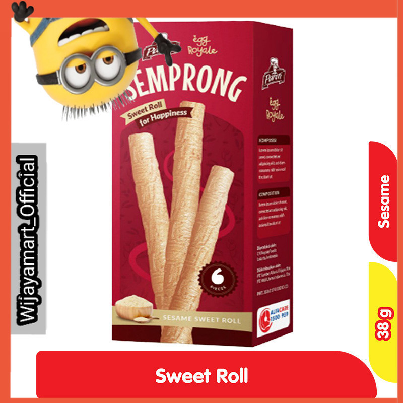 Jual Paroti Semprong Sweet Roll Wijen Box 38 g | Shopee Indonesia