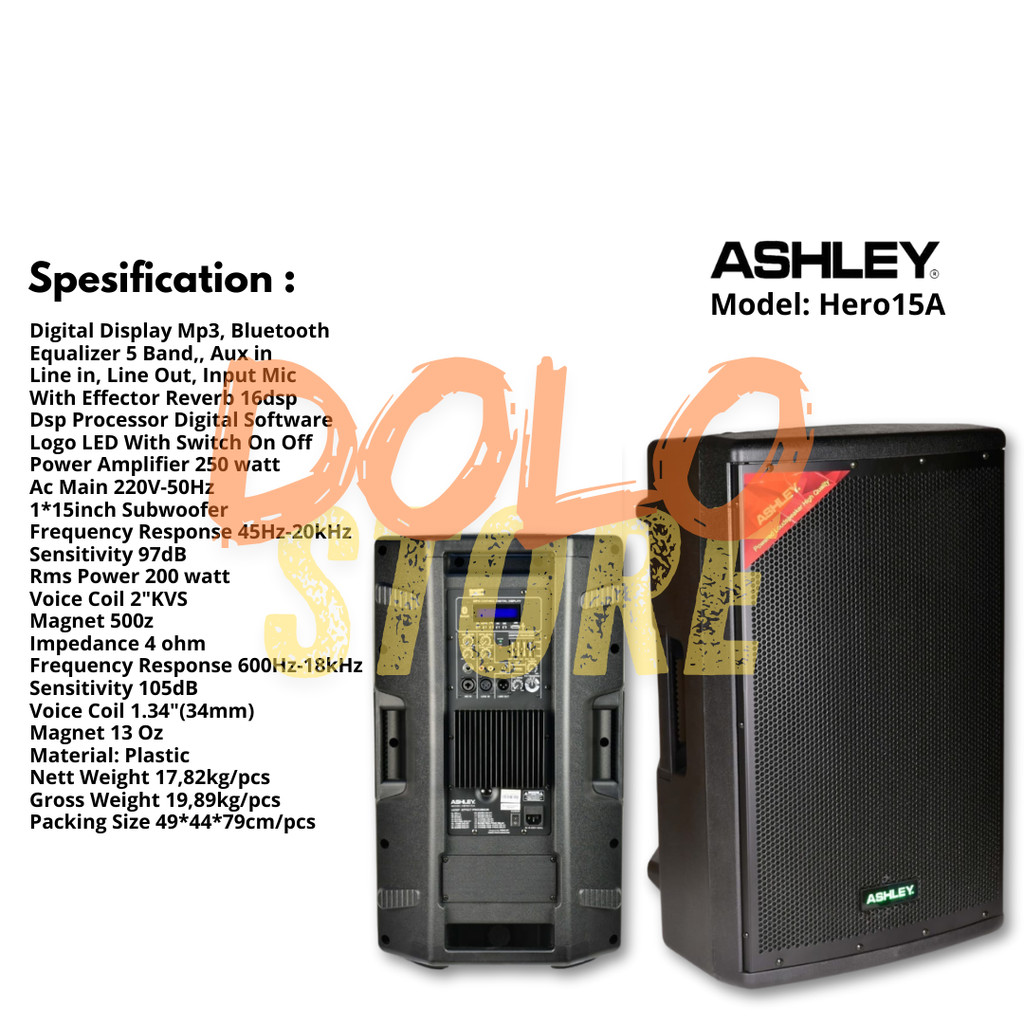 Jual ORIGINAL ACTIVE SOUND SYSTEM ASHLEY HERO 15A | Shopee Indonesia