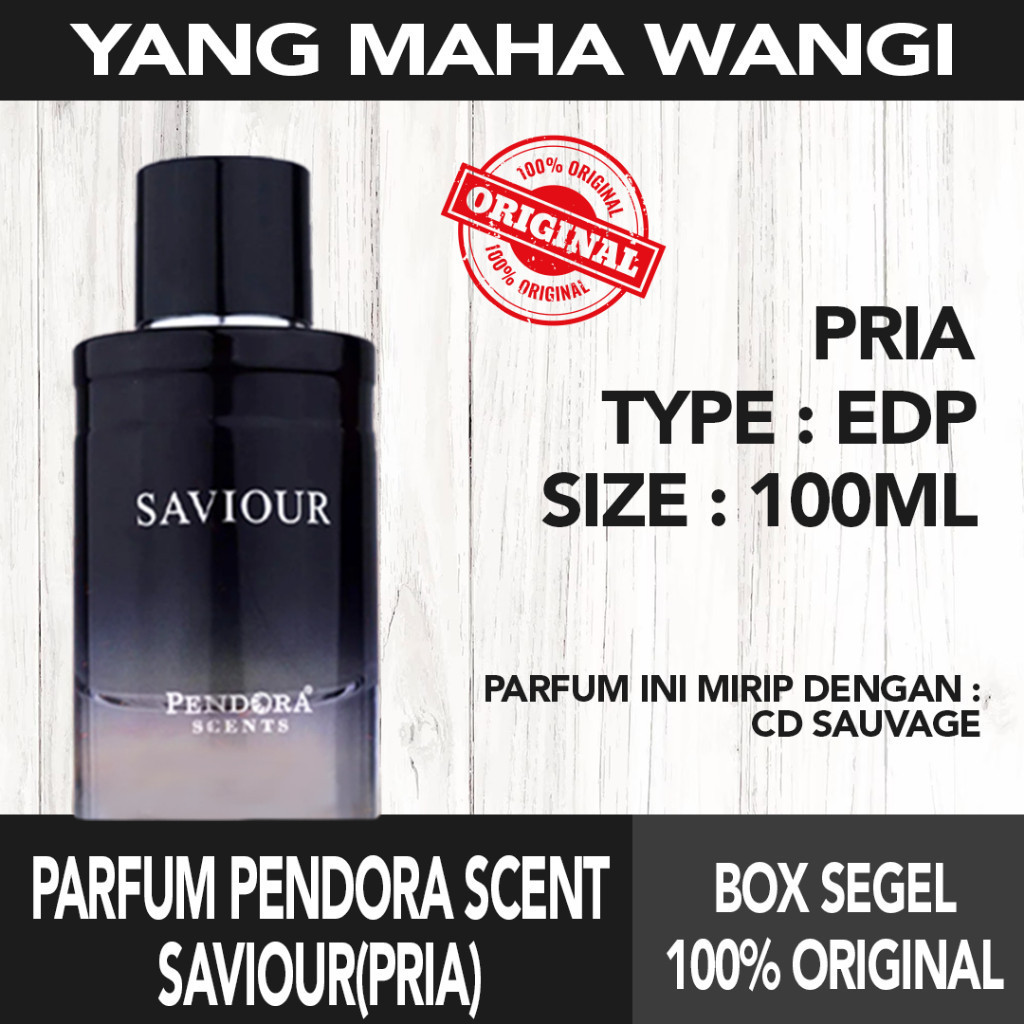 Jual PARFUM ORIGINAL PENDORA SCENTS SAVIOUR INTENSE FOR MEN EDP 100ML ...
