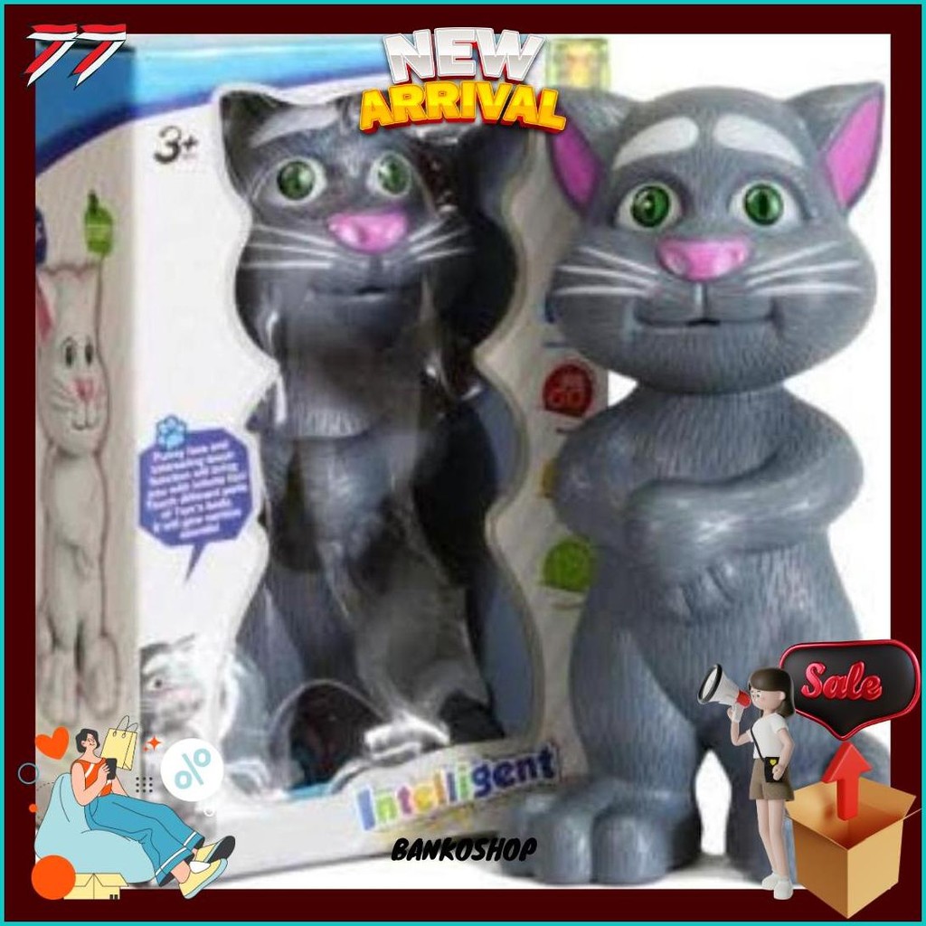 Jual Tom Cat Boneka Kucing Bicara Berdongeng Intelligent Talking Tomcat ...