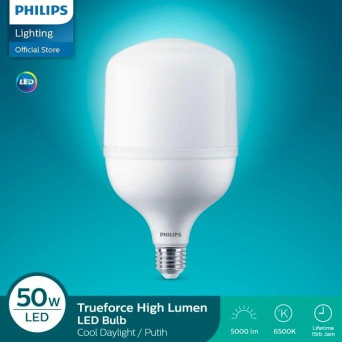 Jual Lampu Led Ledbulb Jumbo TrueForce Core 50w 50 Watt Philips Bergaransi | Shopee Indonesia
