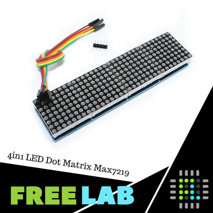 Jual 4 In 1 32x8 LED Dot Matrix 8x8 Running Text Display MAX7219 ...