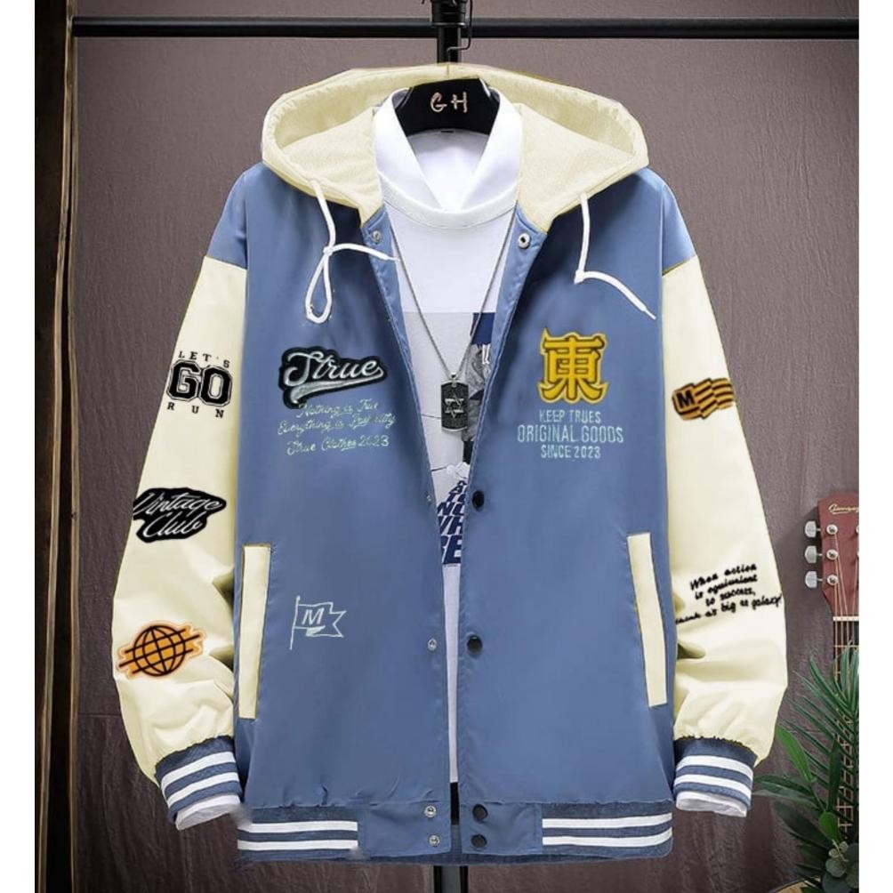 Jual Promo (Bahan Tebal ) Jaket Varsity Baseball Full Bordir Pria ...