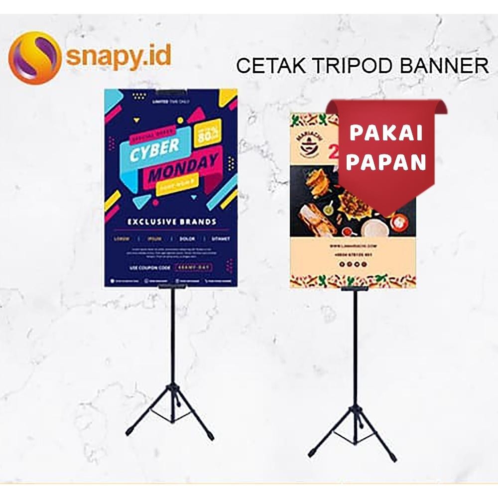 Jual READYYY>> SNAPY - CETAK TRIPOD BANNER STAND BANNER | Shopee Indonesia